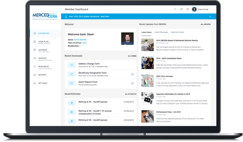Member Portal - Merced County Employees' Retirement Association